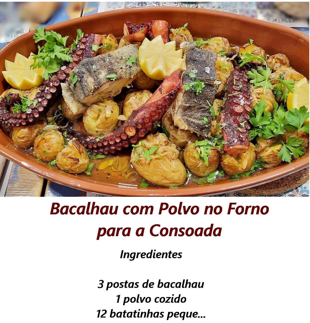 Bacalhau com Polvo no Forno para a Consoada